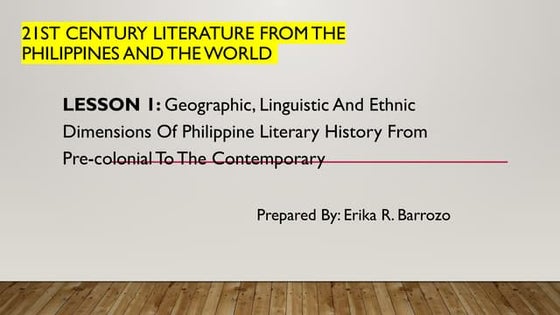 grade 11 module 3 21st-Century-Literature pptx | PPTX | Books and ...