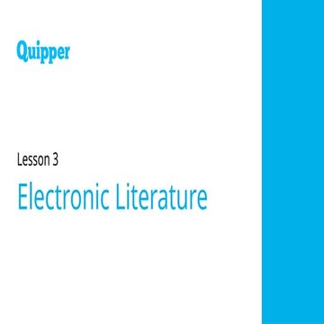 21st Century Literature_Unit 4_Lesson 3_Electronic Literature.pptx