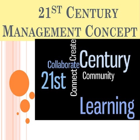 21st century management concept part 1 | PPT