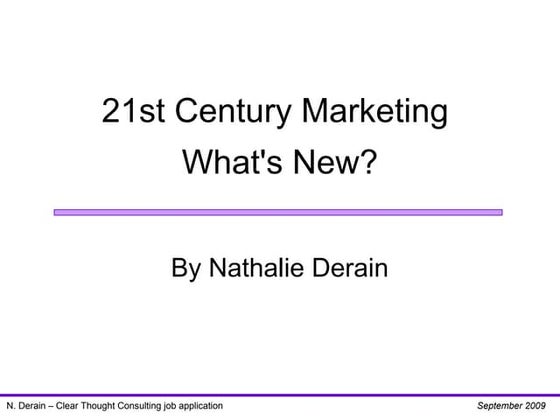 Chapter 1 DEFINING MARKETING FOR THE 21st CENTURY | PPTX | Marketing ...