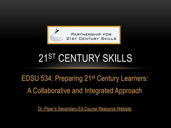The 21st century skills | PPT