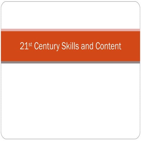 21st century skills | PPT