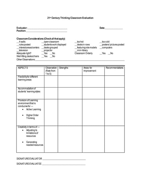 Behavior observation notes template | DOCX | Educational Assessment ...