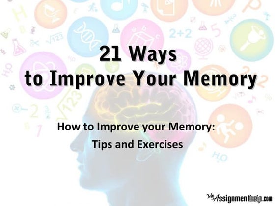 How to improve memory | PPTX