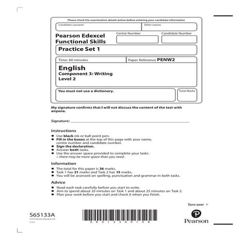 Annotated Writing Exemplar | PDF