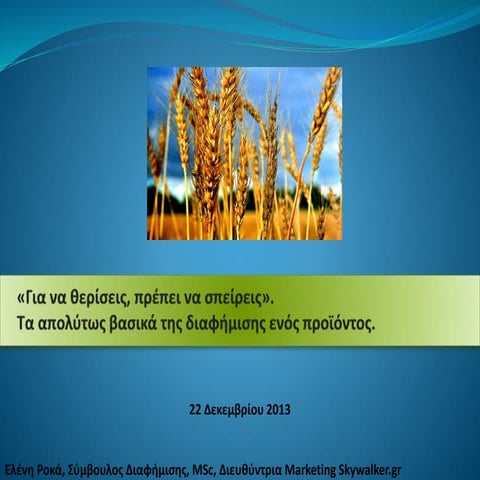 ION Αμυγδάλου Marketing Plan Presentation | PPT