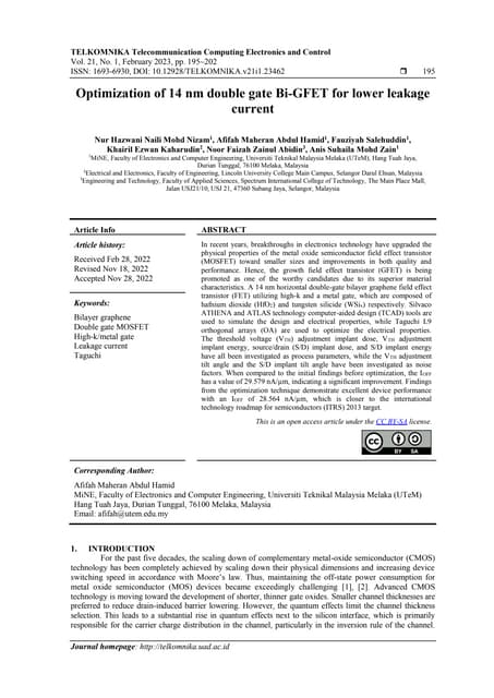 Introduction to SILVACO and MOSFET Simulation technique | PPTX