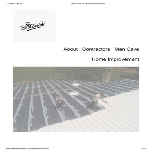 What Does a Commercial Roofer Do? | PDF