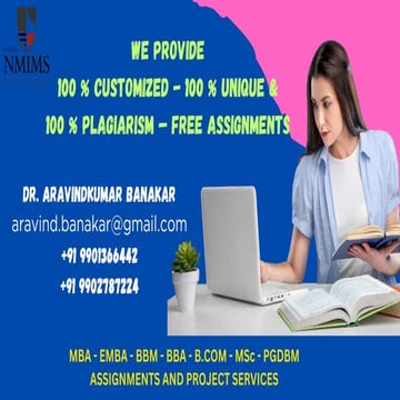 NMIMS assignment solutions NMIMS assignment guidance | PPT
