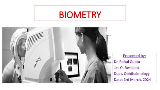 A scan biometry | PPTX