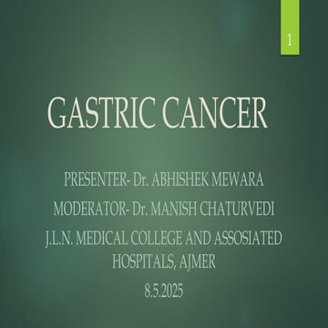22. Gastric Cancer powerpoint presentation | PPTX