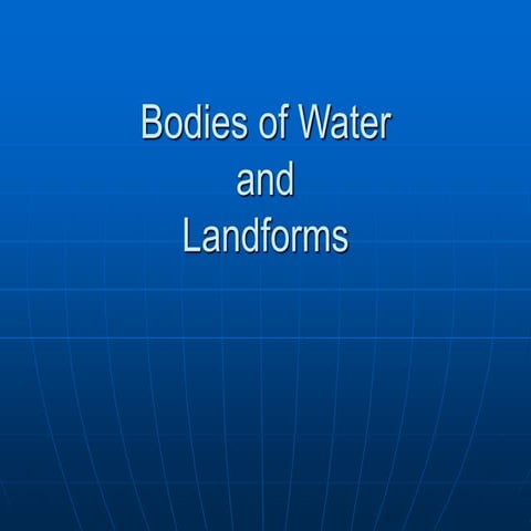 bodies-of-water | PPT
