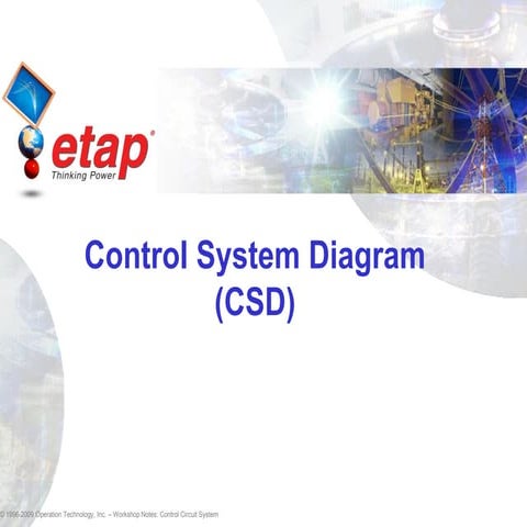 ETAP - csd - Control System Diagram | PDF