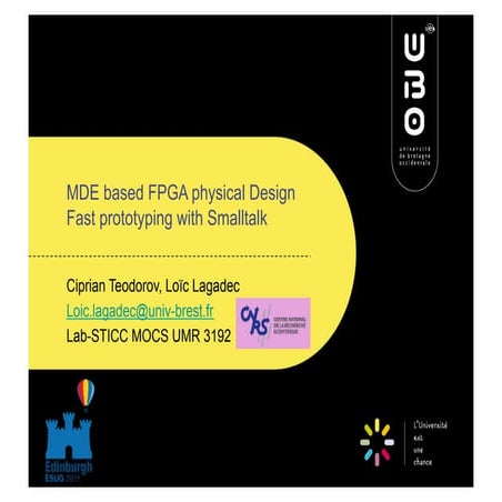 Mde Based Fpga Physical Design Fast Prototyping With Smalltalk Ppt