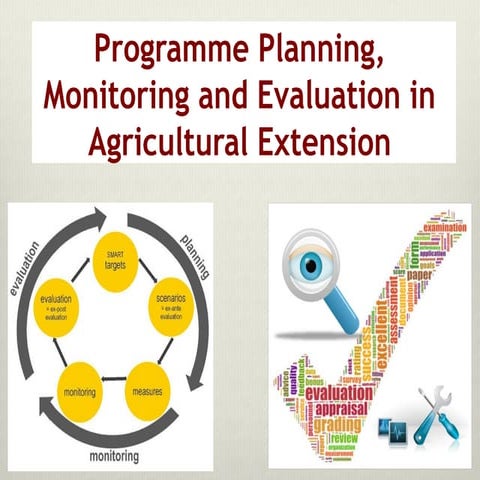 Monitoring, Planning and extension program planningpptx | PPTX