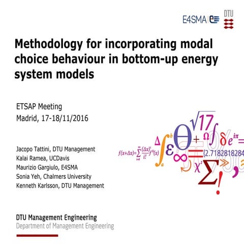 Modal split analysis | PPTX