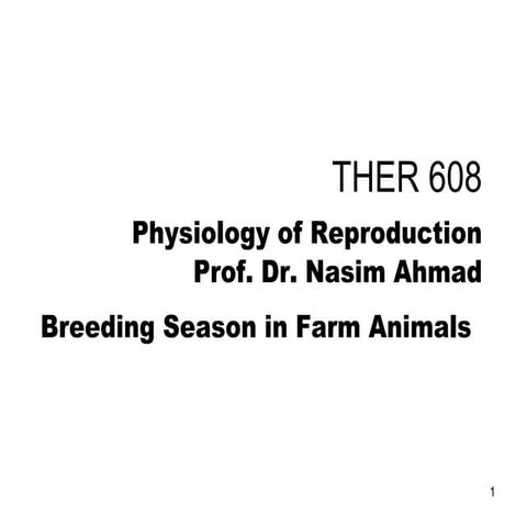 22 ther 608 breeding season | PPT