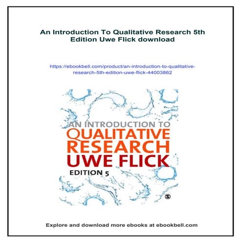 An Introduction To Qualitative Research 5th Edition Uwe Flick | PDF