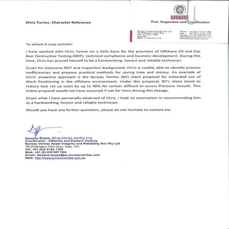 150703 - Chris Turner - Signed Reference | PDF