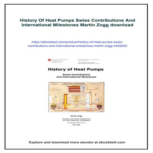 History Of Heat Pumps Swiss Contributions And International Milestones ...
