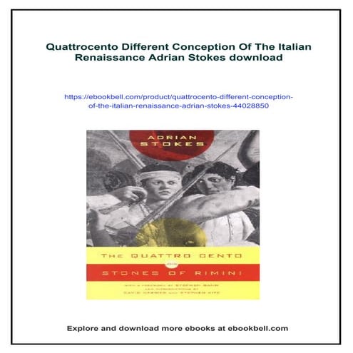 Quattrocento Different Conception Of The Italian Renaissance Adrian ...