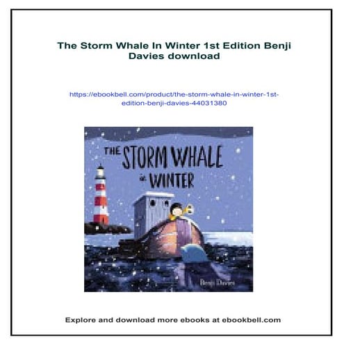 The Storm Whale In Winter 1st Edition Benji Davies | PDF