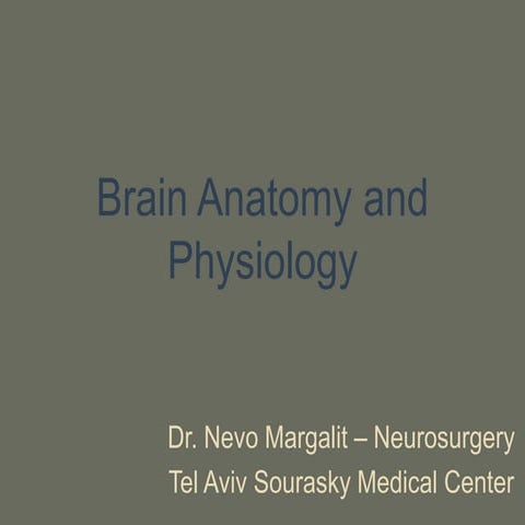 Human brain anatomy and physiologypptx.ppt | Brain and Nervous System ...