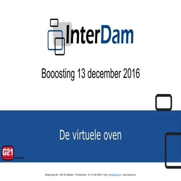 220161213 Booosting bij Efectis - Berend Groeneveld Interdam | PPT