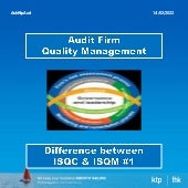 Difference between ISQC 1 & ISQM 1 | PDF