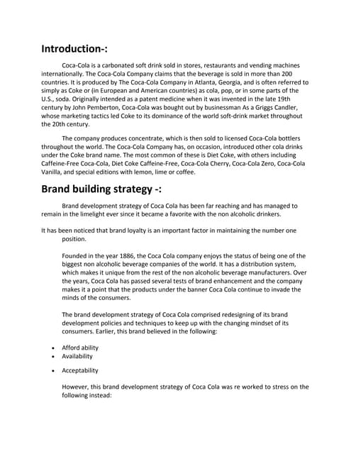 Brand elements of Coca Cola | PPTX