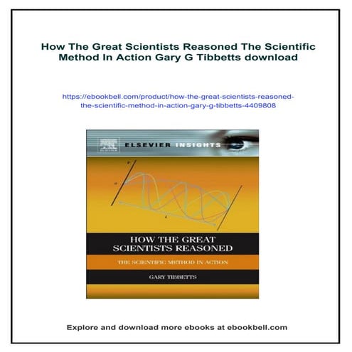 How The Great Scientists Reasoned The Scientific Method In Action Gary ...