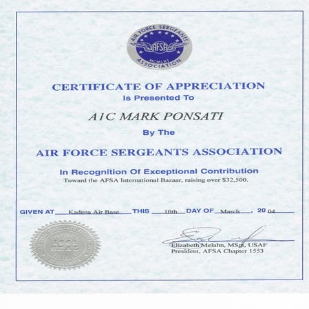 AFSA Fundraiser | PDF