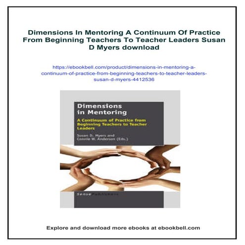 Dimensions In Mentoring A Continuum Of Practice From Beginning Teachers ...