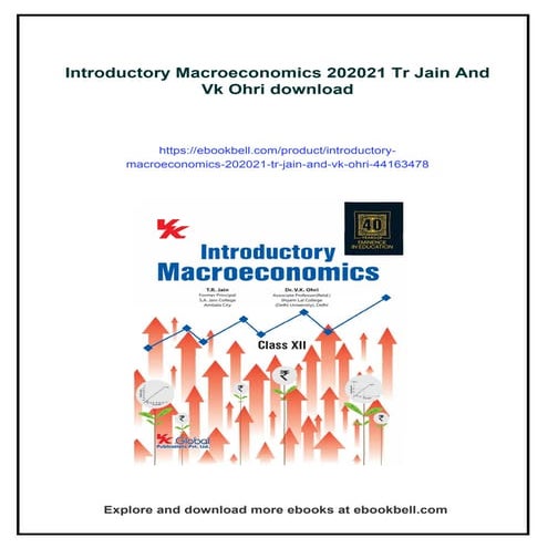 Introductory Macroeconomics 202021 Tr Jain And Vk Ohri | PDF