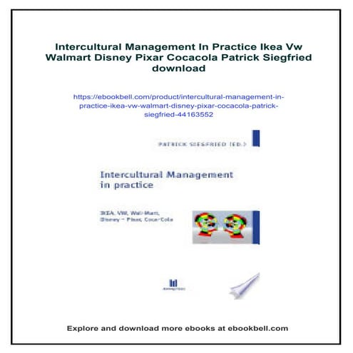 Intercultural Management In Practice Ikea Vw Walmart Disney Pixar ...