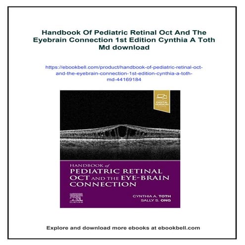Handbook Of Pediatric Retinal Oct And The Eyebrain Connection 1st ...
