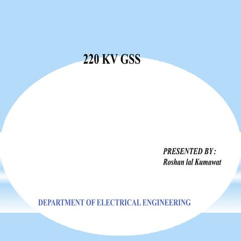 220 kv gss | PPTX | Computer Networking | Computing
