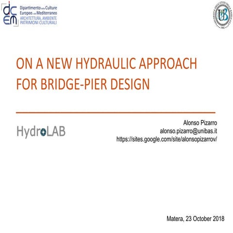 ON A NEW HYDRAULIC APPROACH FOR BRIDGE-PIER DESIGN | PDF