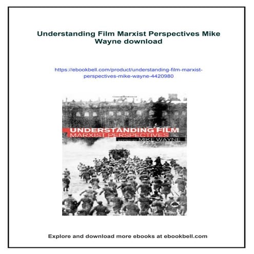 Understanding Film Marxist Perspectives Mike Wayne | PDF