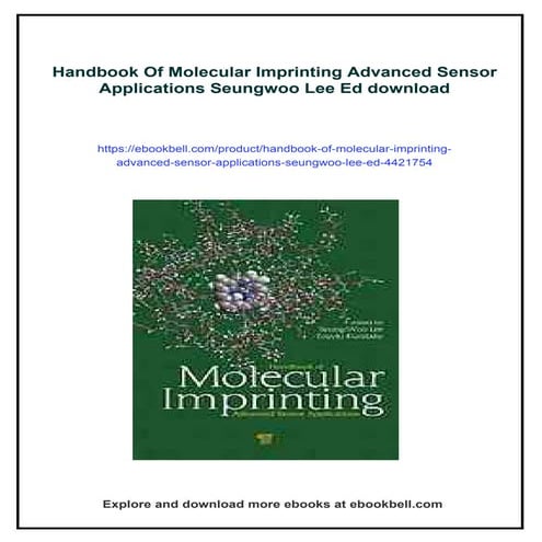Handbook Of Molecular Imprinting Advanced Sensor Applications Seungwoo Lee Ed | PDF