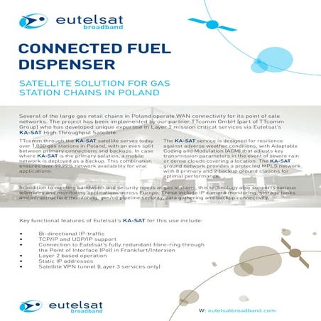 KA-SAT Connected Fuel Case Study 2016 | PDF