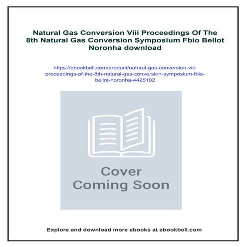 Natural Gas Conversion Viii Proceedings Of The 8th Natural Gas ...