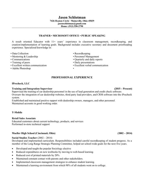 Resume- Matthew | PDF