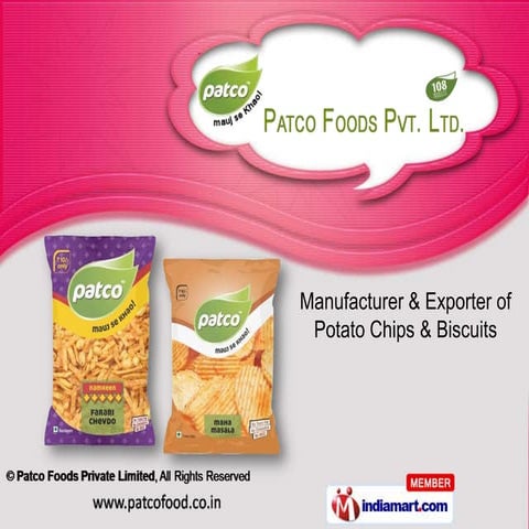 Patco Foods Private Limited Gujarat India | PPT