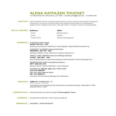 Ashley Smith Resume | PDF