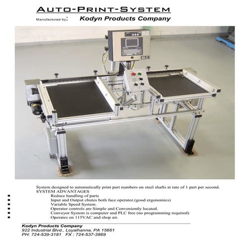 AutoPrint System | PDF
