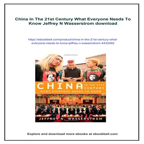 China In The 21st Century What Everyone Needs To Know Jeffrey N ...