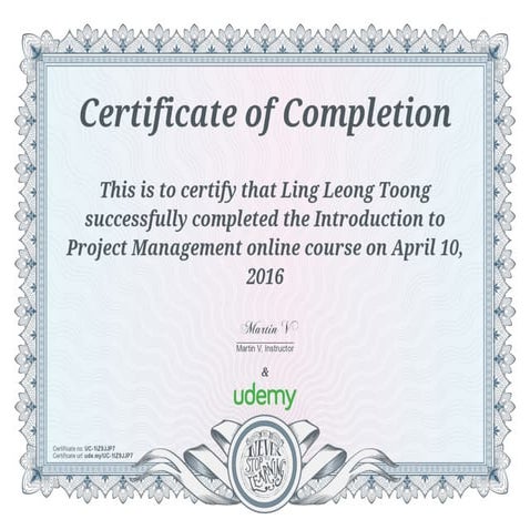 Introduction to Project Management Certificate | PDF