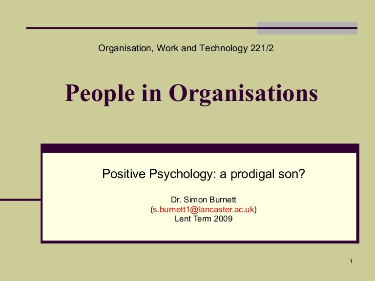221 - Positive Psychology