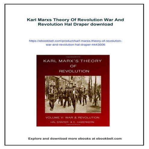 Karl Marxs Theory Of Revolution War And Revolution Hal Draper | PDF